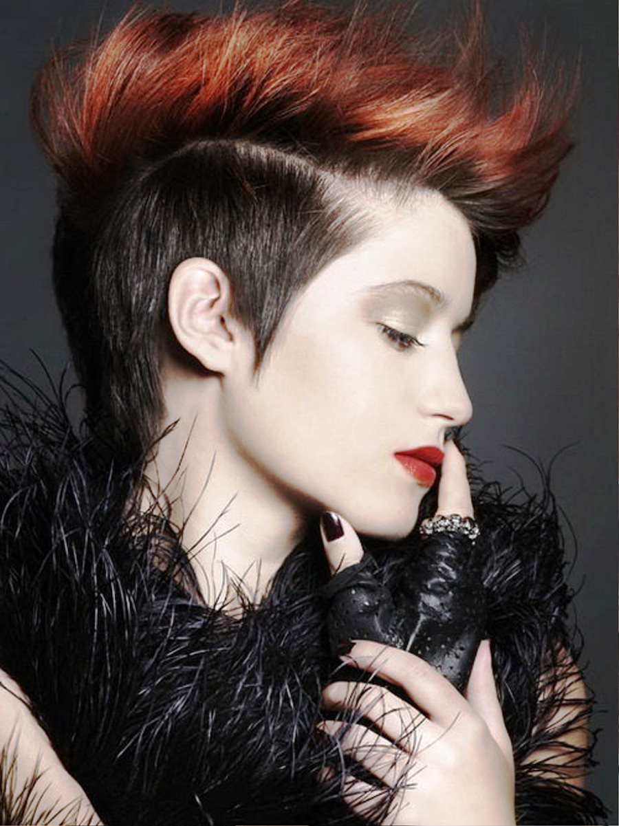 21 Steal more attention by splashing your punk hairstyle in wild colors ...
